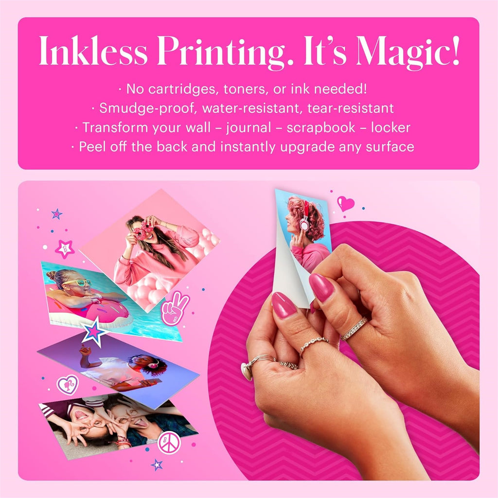 Kodak x Barbie Step Slim Instant Photo Printer (Iconic Style) Starter ...