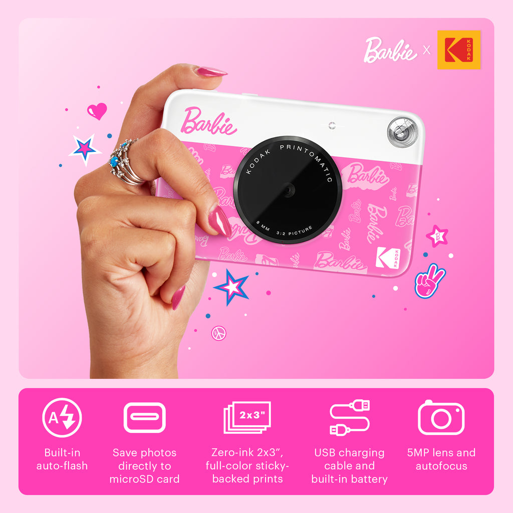 Barbie x Kodak Printomatic Full-Color Instant Print Digital Camera Sig ...