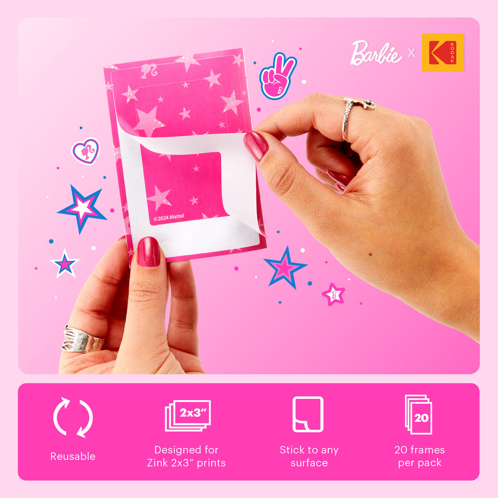 Barbie x Kodak Colorful & Barbie-Themed Sticker Frames for 2x3” Photos ...