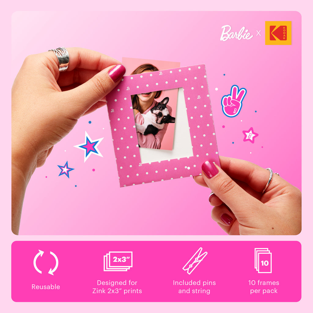 Barbie x Kodak Colorful Barbie-Themed Paper Frames for 2x3” Photos ...