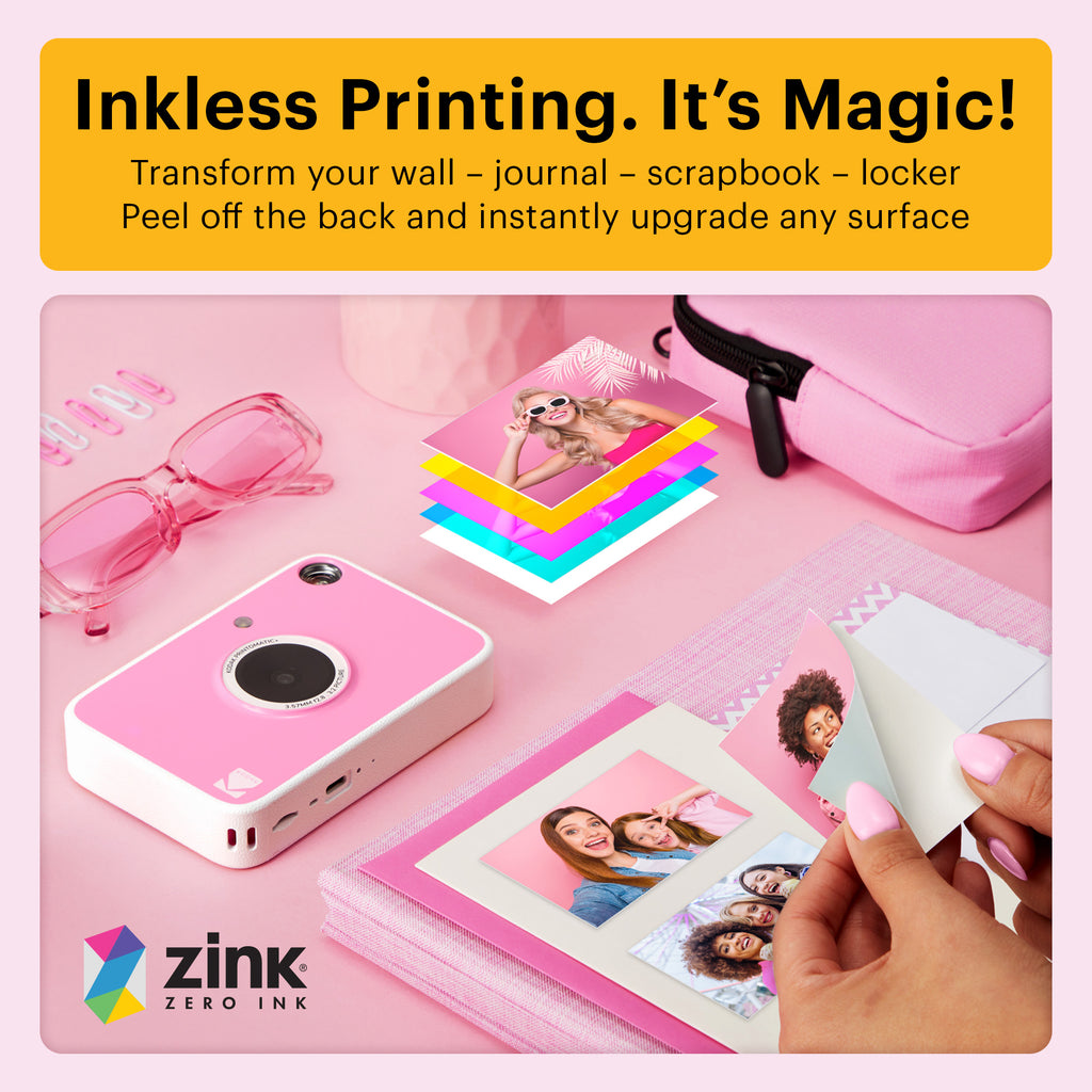 Kodak Printomatic+ Digital Instant Camera Pink – KODAK Photo Plus