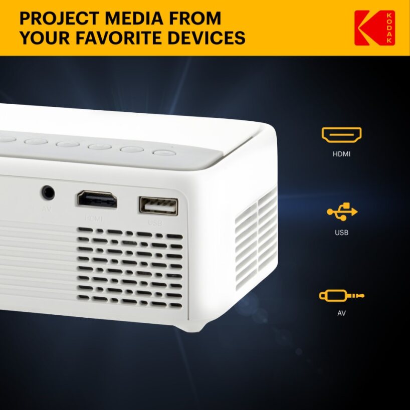 KODAK FLIK X1 Mini Pico Projector – Kodak Photo Plus