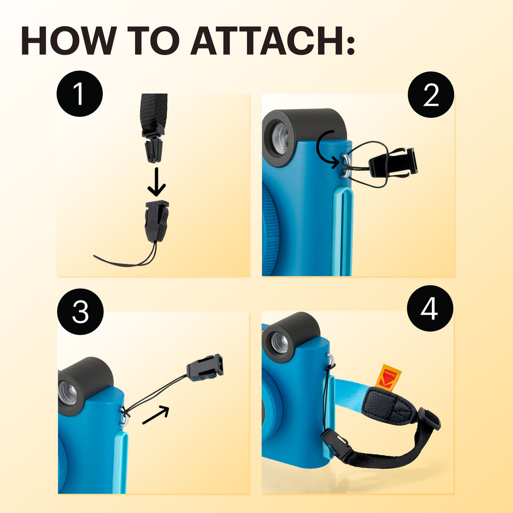KODAK Deluxe Neck Strap Color Kit, Comfortable & Detachable Camera Str ...