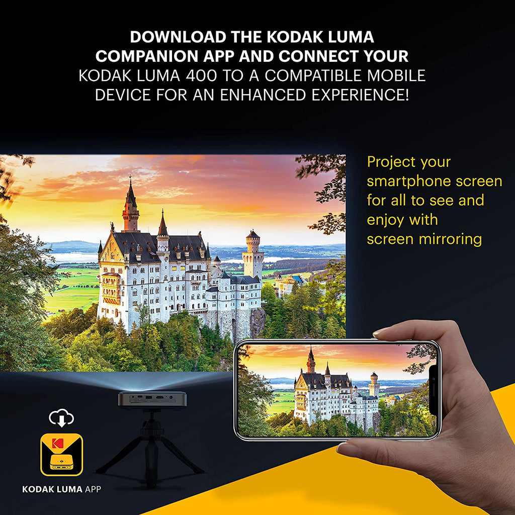 KODAK LUMA 400 Portable HD Smart Projector – KODAK Photo Plus