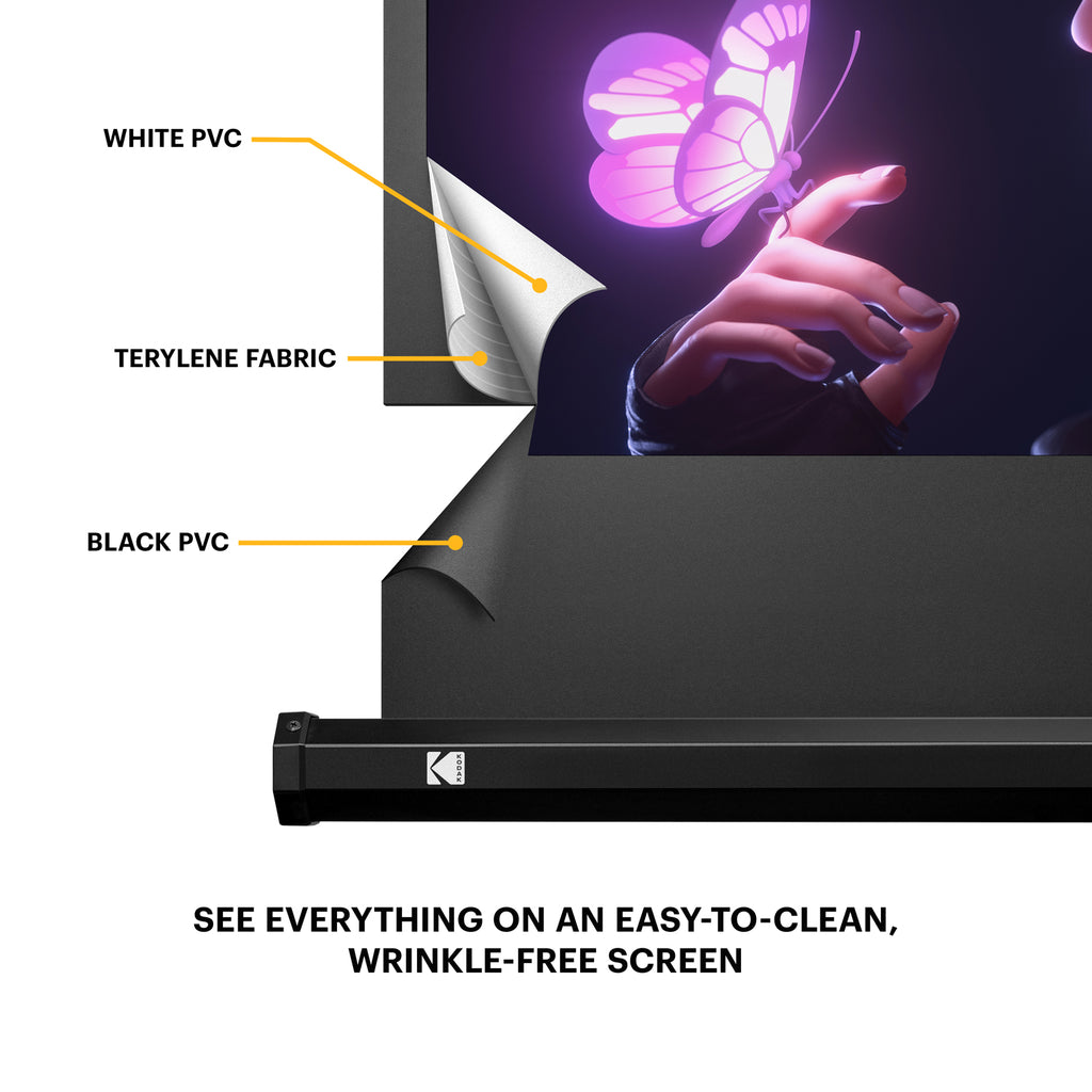 KODAK Projection Screen 60" with Tripod Stand & Carrying Bag