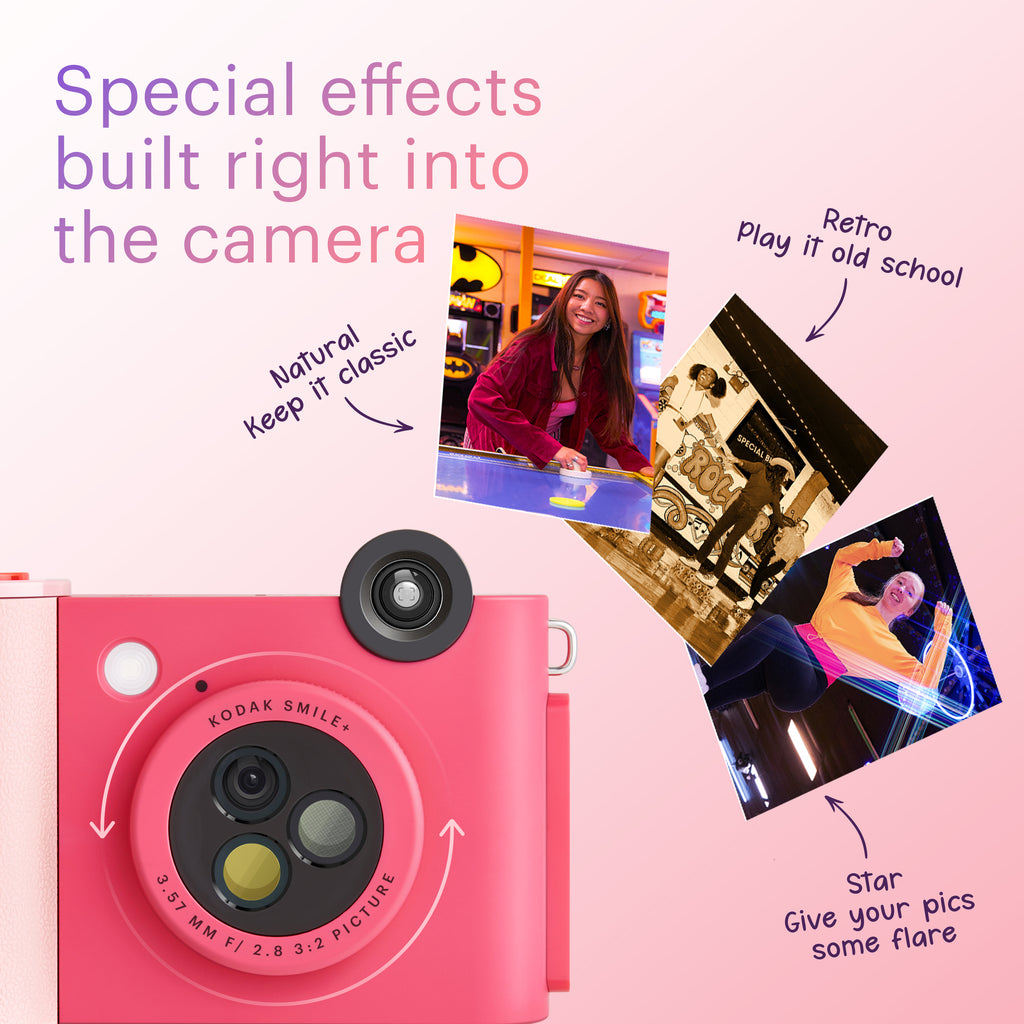 KODAK Smile+ Wireless Digital Instant Print Camera with Effect-changin ...